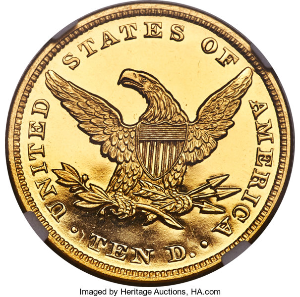 Historic 1858 Proof Liberty Eagle Gold Coin Offered – Metropolitan Coin ...
